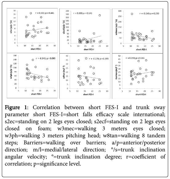 The Coherence between Fear of Falling and Dynamic Postural Capabi